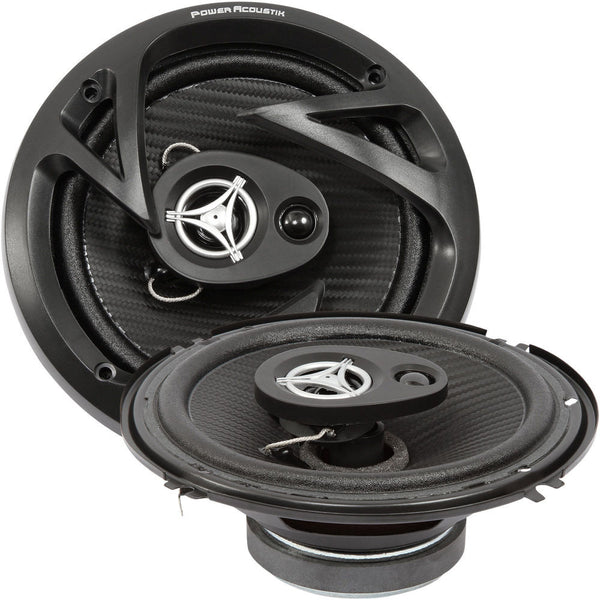 Power Acoustik EF.653 400 Watt 6.5 Inch 3-way Coaxial Car Speakers ...