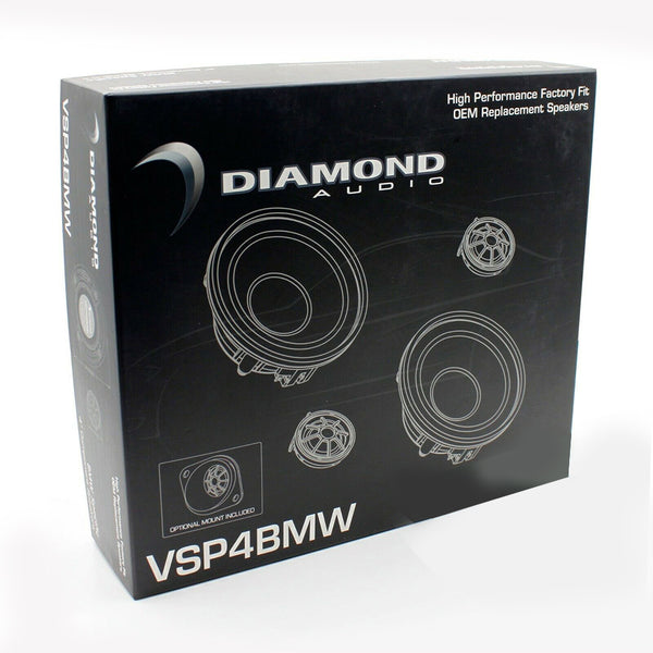 Diamond Audio VSP4BMW - BMW® Specific 4" 2-way Component Speaker Set ...