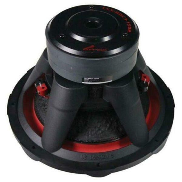 Audiopipe TXXBDC315D2 2400W 18-800 Hz 97dB 15 Inch 4-Layer 2 Ohms VC's ...