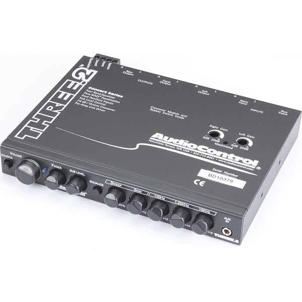 AudioControl Three.2 In-Dash Pre-Amp Equalizer / Subwoofer Crossover w ...